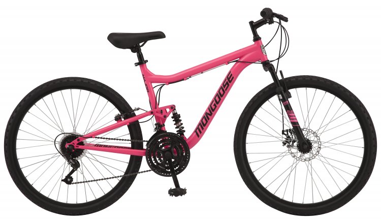 Mongoose Major Mountain Bike, 26-inch wheels, 21 speeds, pink, womens ...