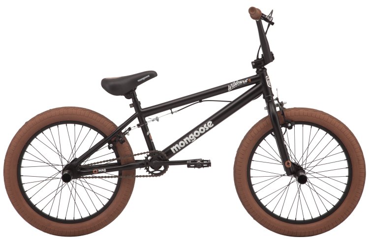 Mongoose 20 Wildcard Boys' Freestyle BMX Bike, Black