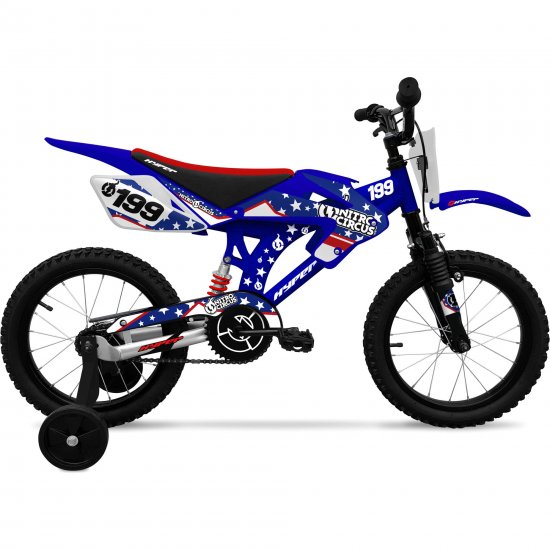 Hyper 16 Nitro Circus Motobike Kids' Bike, Blue